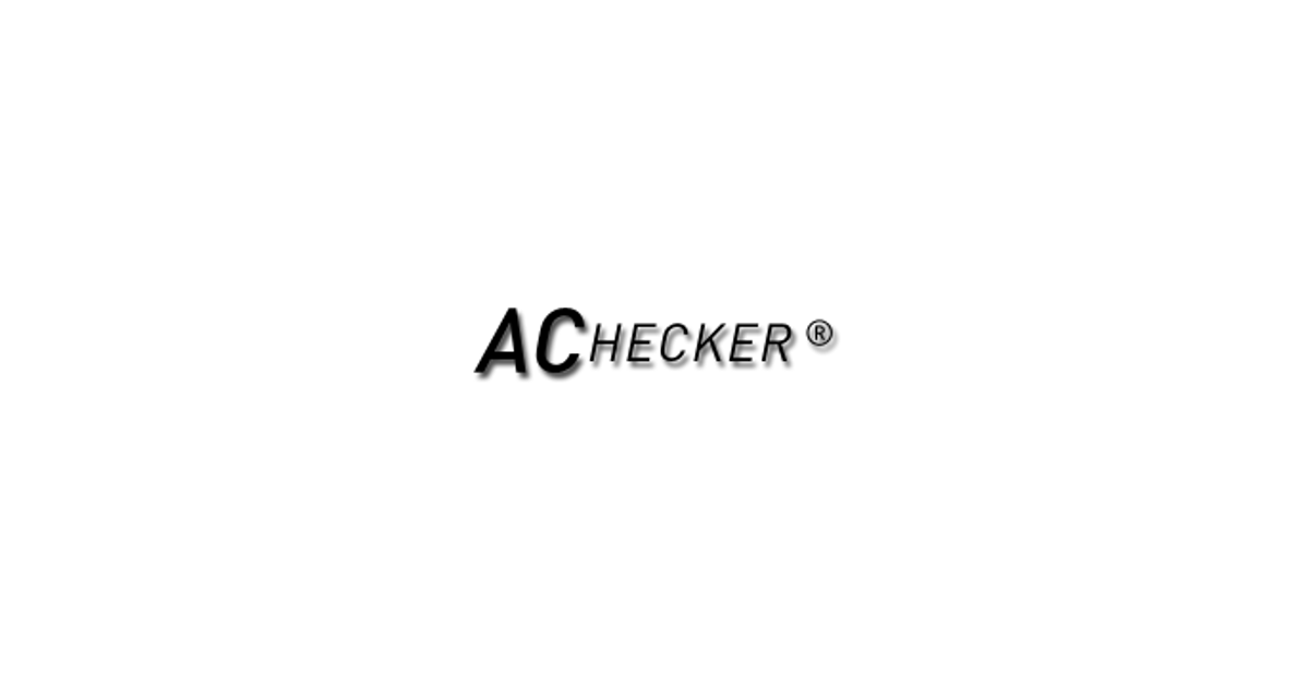 AChecker - Desktop App for Mac, Windows (PC) - WebCatalog