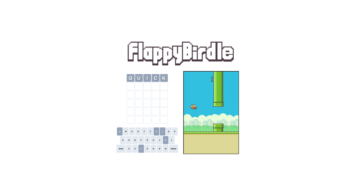 Flappy Birdle - Game for Mac, Windows (PC) - WebCatalog