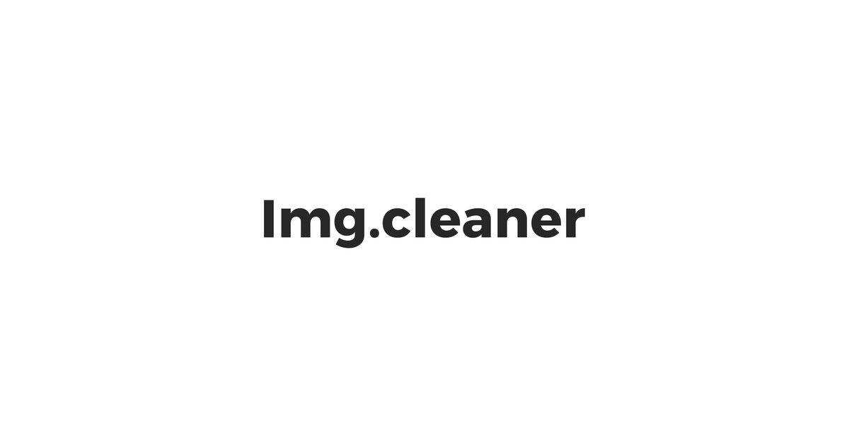 ImgCleaner - Desktop App for Mac, Windows (PC) - WebCatalog