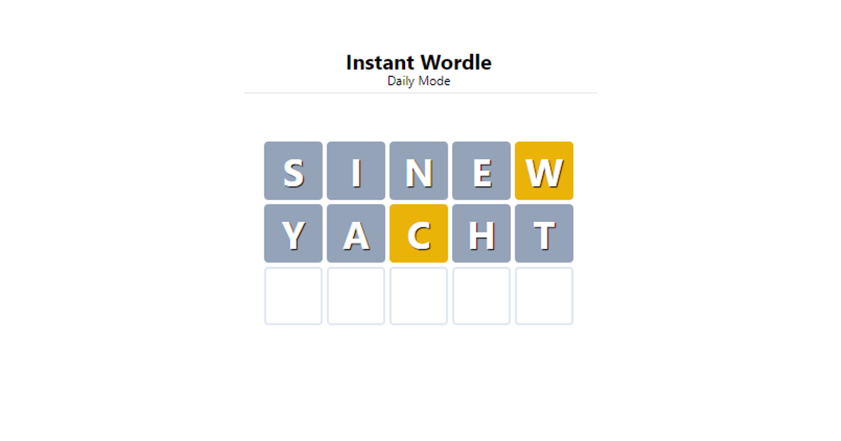 Instant Wordle - Game for Mac, Windows (PC) - WebCatalog